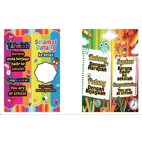 BANNER HIASAN SEKOLAH BANNER PINTU SELAMAT DATANG Shopee Malaysia
