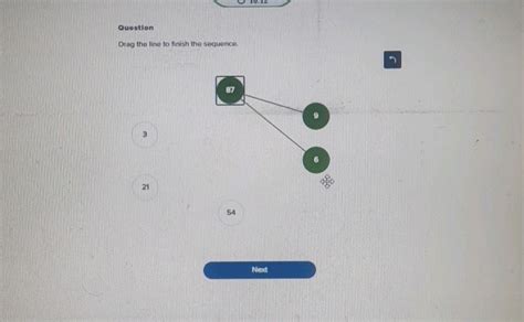 Question Drag The Line To Finish The Sequence StudyX