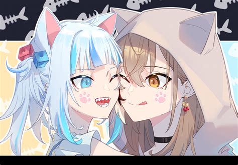 Gawr Gura Nanashi Mumei Gawr Gura And Nanashi Mumei Hololive And 1