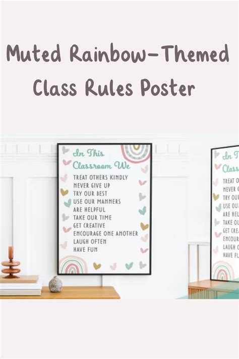 Positive Classroom Rules Poster