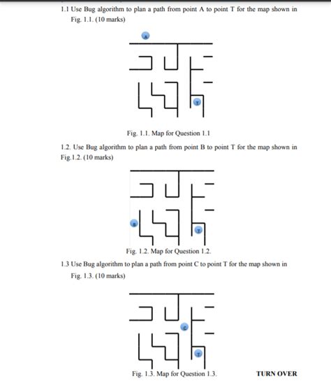 1 1 Use Bug Algorithm To Plan A Path From Point A To Chegg