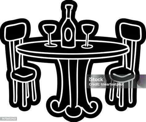 Cartoon Icon Dinner Table And Drinks向量圖形及更多卡通圖片 卡通 吃 吃飯 Istock