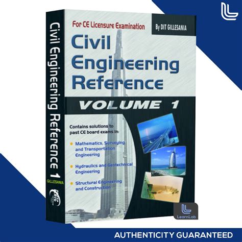 Original Civil Engineering Reference Volume 1 For Ce Licensure Exam