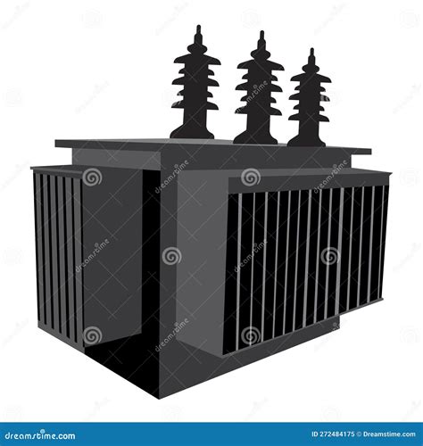 High Voltage Electrical Transformer Icon Stock Vector Illustration Of