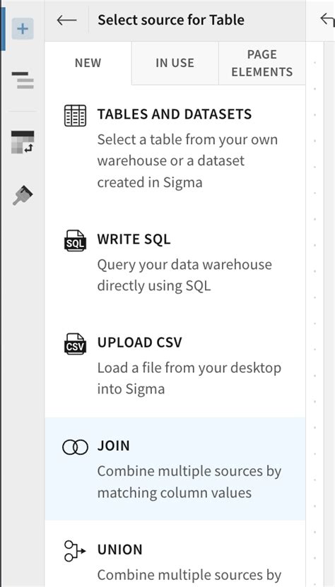 How To Perform A Join In Workbooks Or Datasets Knowledge Hub Sigma Community