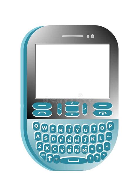 Mobile Qwerty Keyboard Stock Vector Illustration Of Emoji 101465341