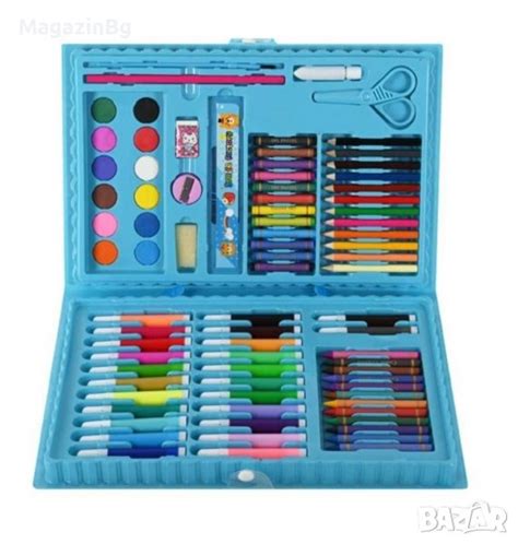 Комплект за Рисуване оцветяване в дървен куфар Komplekt Za Risuvane в Рисуване и оцветяване в гр