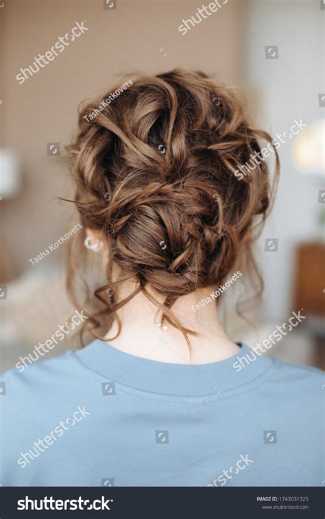 Long Braided Brown Hair Back View Over 303 Royalty Free Licensable