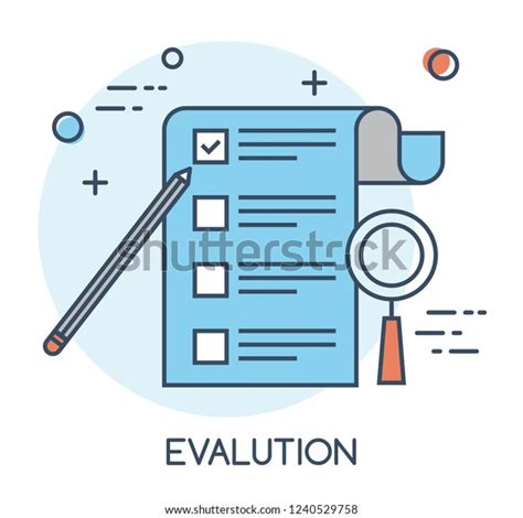 Evalution Flat Icon Stock Vector Royalty Free 1240529758 Shutterstock