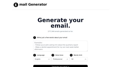 Email Generator Dotheai