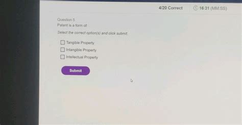 Correct C Mmss Question Patent Is Studyx