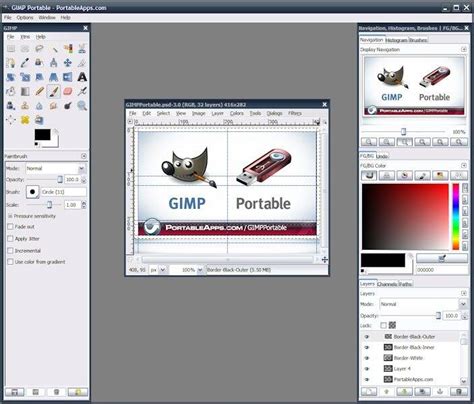 Gimp Portable Photoshop Layout Gratis Download Heise
