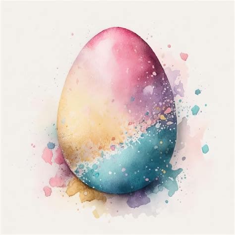 Premium Photo Beautiful Easter Egg Watercolour Texture