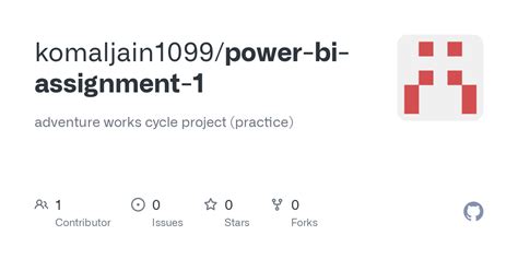 Github Komaljain Power Bi Assignment Adventure Works Cycle Project Practice