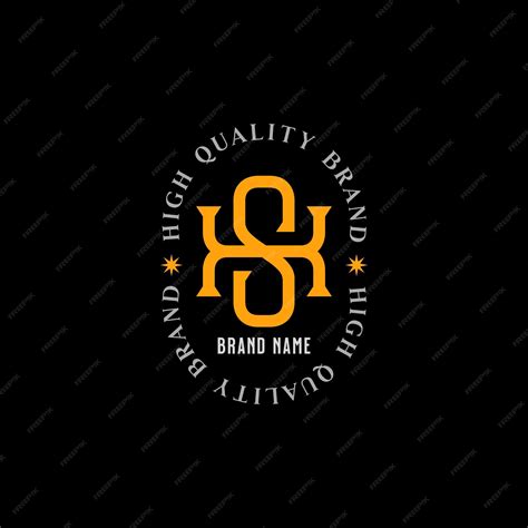 Premium Vector Vector Abstract Luxury Circle Stamp Letter Sx Logo