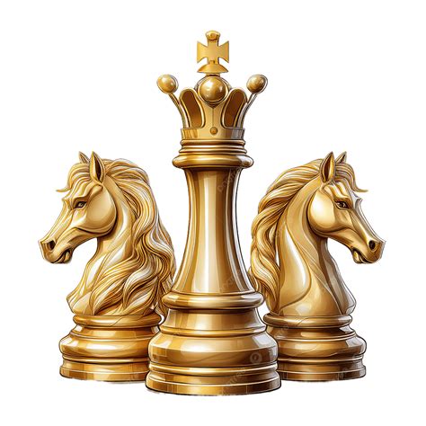 Gold Color Chess Pieces Chess Pieces Gold Chess Collection Piece Png
