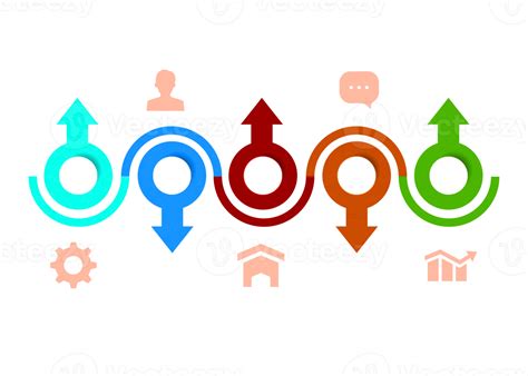 Five Steps Colorful Object For Infographic Template 12414634 Png