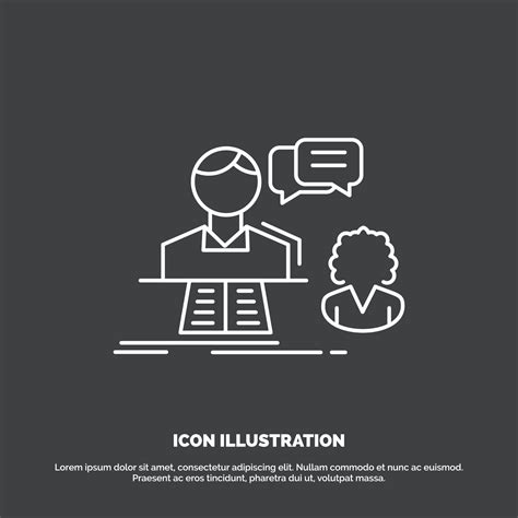 Consultation Chat Answer Contact Support Icon Line Vector Symbol For Ui And Ux Website Or