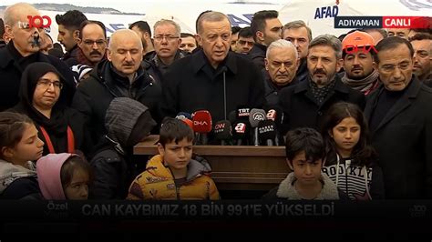 Son dakika Cumhurbaşkanı Erdoğan deprem bölgesinde açıklamalarda bulunuyor Türkiye
