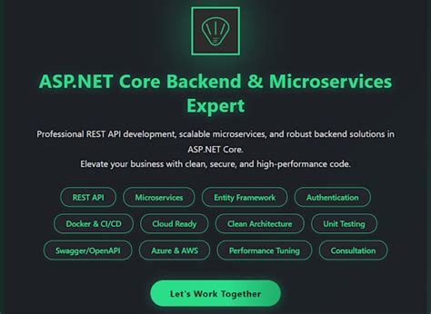 Expert Aspnet Core Backend Microservices Developer Blockchain
