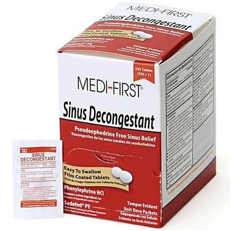 Sinus Decongestant 250box Wholesale Survival Kits