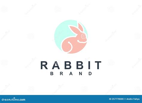 Rabbit Logo Template Design Vector Icon Illustration Stock Vector