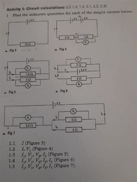 Solved Activity Circuit Calculations L Chegg
