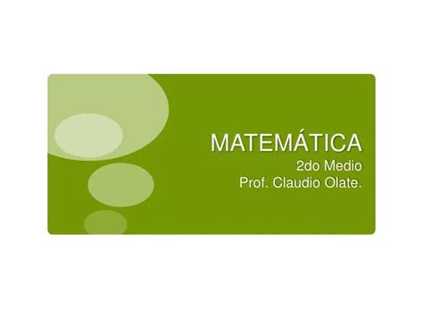 PPT MATEMÁTICA PowerPoint Presentation free download ID