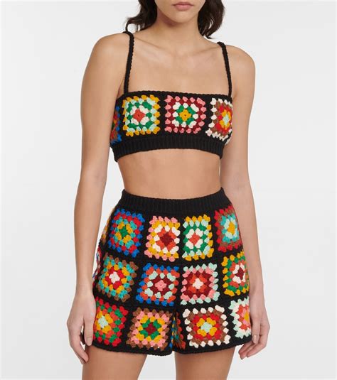 Embassy Crochet Bralette In Multicoloured Alanui Mytheresa