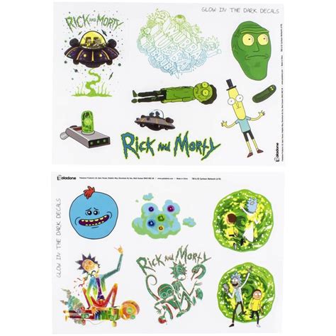 rick and morty gadget decals rick and morty stickers rick and morty