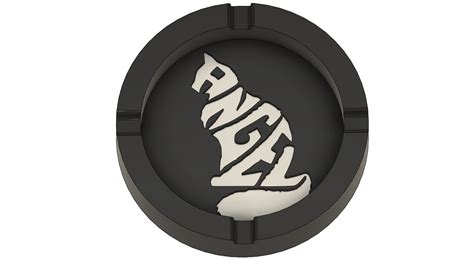 Stl File Angel Cat Ashtray 👼・3d Printer Model To Download・cults
