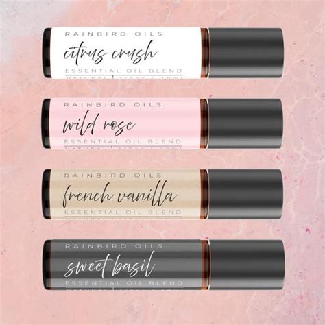 Essential Oil Labels Printable Essential Oils Roller Bottle 10ml