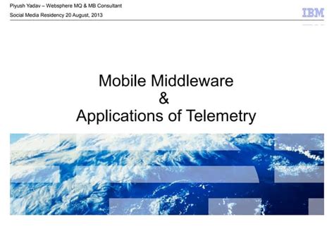Mobile Middleware And Applications Of Telemetry Ppt