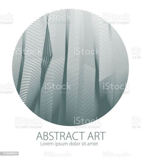 원 모양으로 큰 선 표면 텍스처의 예술적 요소를 디자인합니다 레이아웃 포스터 배너 인쇄 및 웹에 대한 벡터 추상 3d 원근 배경