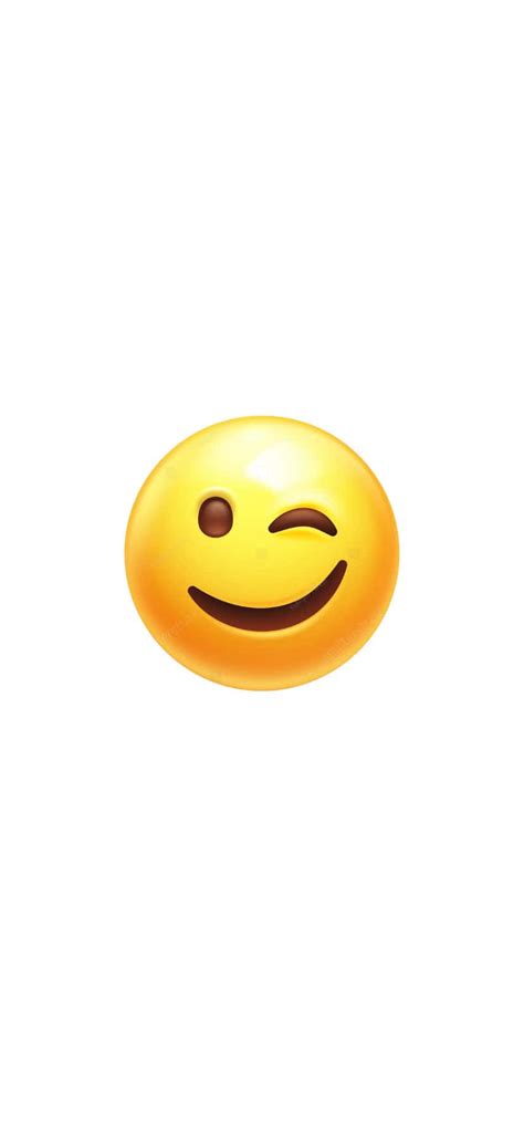 Download Winking Face Emoji Smile Wallpaper