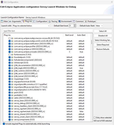 Run Debug Configurations Tab Plug Ins · Issue 311 · Eclipse Pde