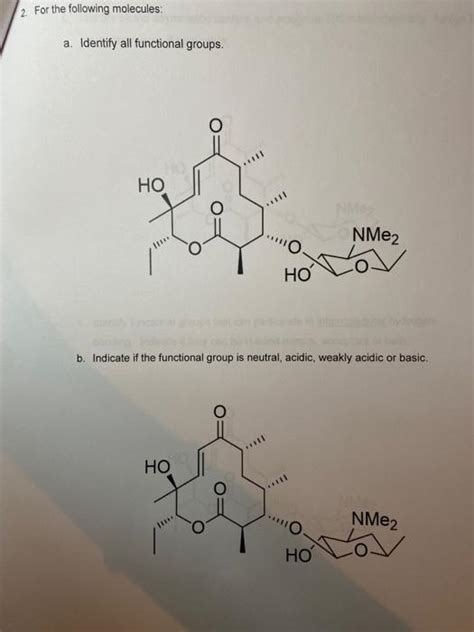 Solved For The Following Molecules A Identify All Chegg