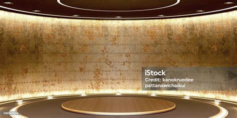 아크 모양의 무대 원형 방 라운드 연단 라운드 스크린 곡선 돔 3d 그림 그레이트 홀 0명에 대한 스톡 사진 및 기타 이미지 0명 3차원 형태 강철 Istock