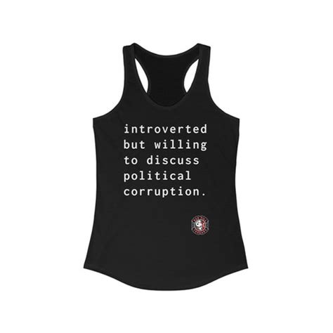 Introvert Womens Fitted Racerback Tank Red Pill Threads