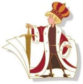 6004 Sword In The Stone Sequential Animation 2 Pin Set Lithograph