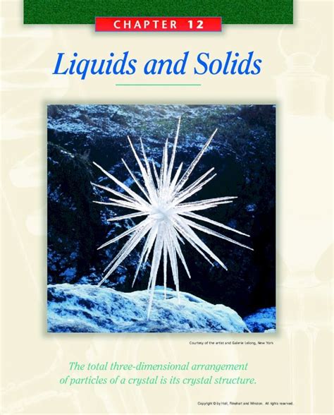 Pdf Chapter 12 Liquids And Solids364 Chapter 12 Figure 12 1 Solids And Liquids Of Different