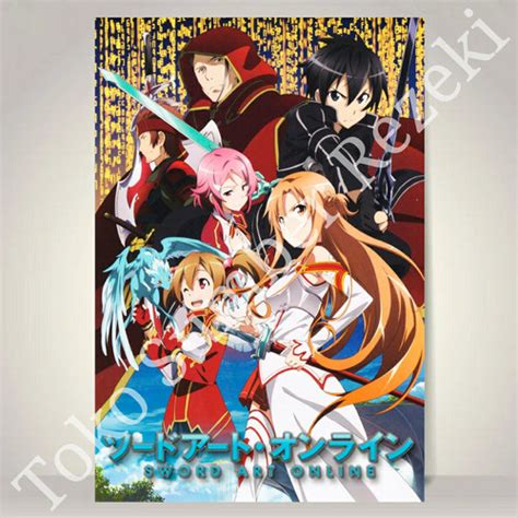 Jual Poster Figure Asuna Klein Silica Lizbeth Sword Art Online Paper