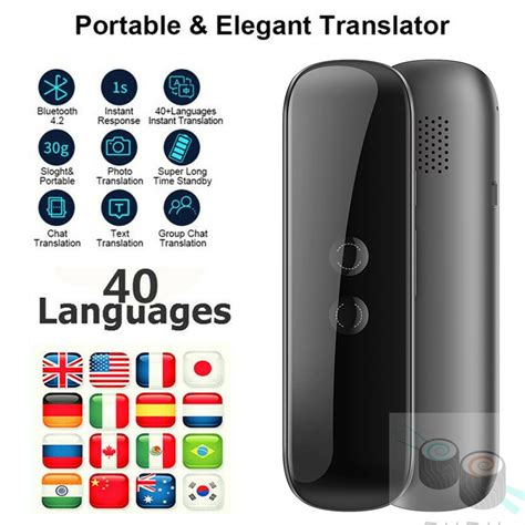 Tradutor De Voz Smart Portátil Idiomas Para Viagens Shopee Brasil