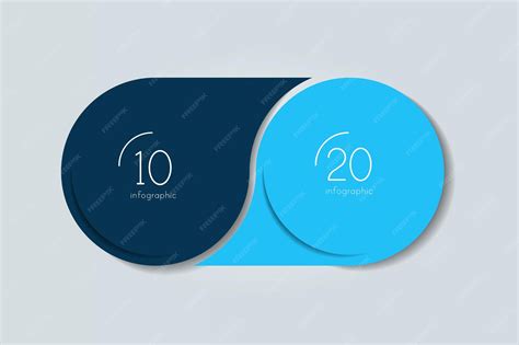 Premium Vector 2 Elements Scheme Diagram Two Connected Circles