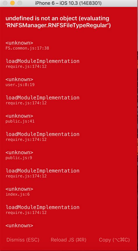 Undefined Is Not An Object Evaluating Rnfsmanagerrnfsfiletyperegular