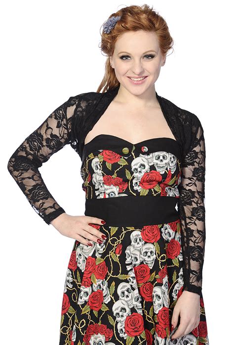 Black Stretch Lace Shrug 0920 Black Nightshade Corsets