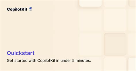Quickstart