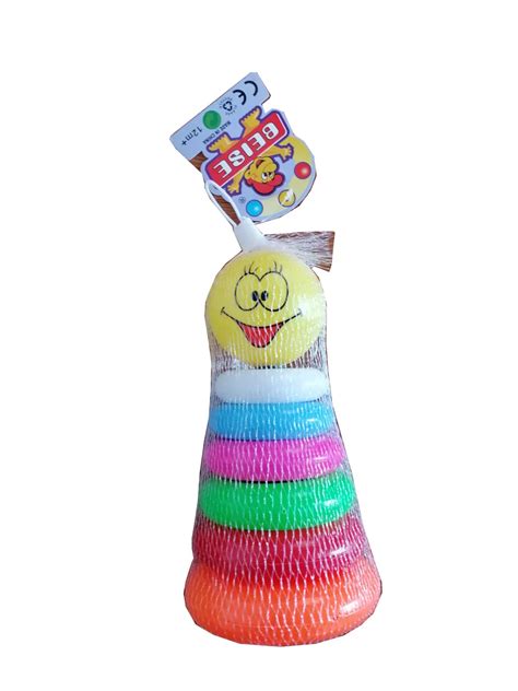 Beise Mini Ring Stacker Toy Stacking Ring Game Rainbow Color Rings 6 Rings Daraz Lk