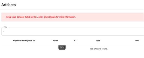 Kf 15 Metadata Grpc Deployment Failed To Connect To The Database Mysqlrealconnect Failed