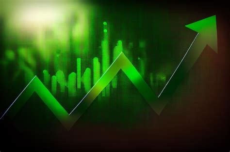 Premium Photo Graph Chart In Stock Trade Market Growth Graph Business